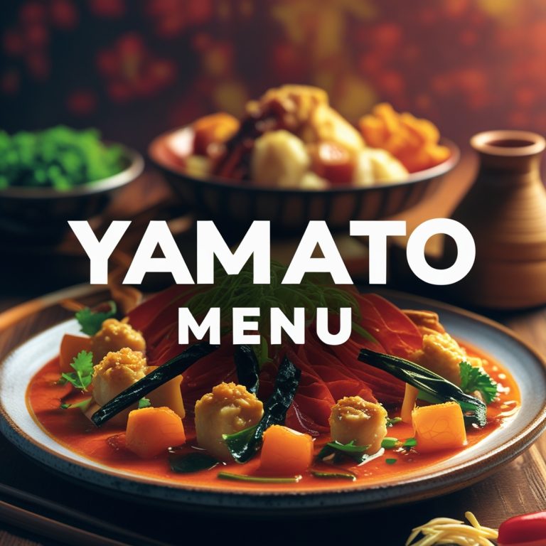 Yamato Menu & Prices 2025 - Yours Own Menu