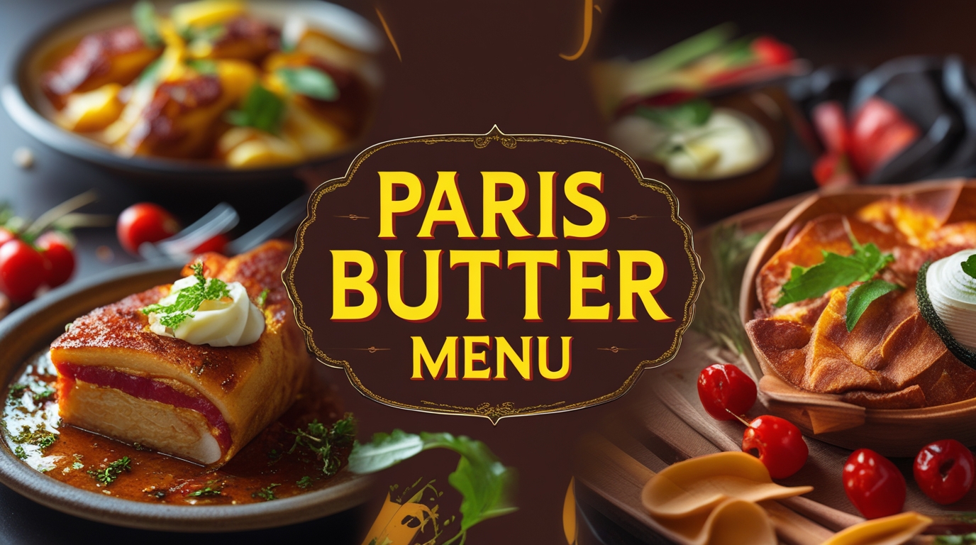 Paris Butter Menu - Yours Own Menu