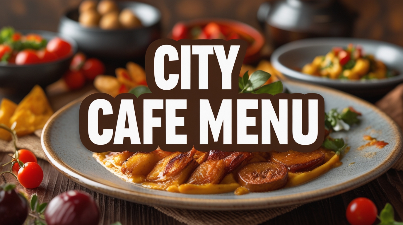City Cafe Menu - Yours Own Menu