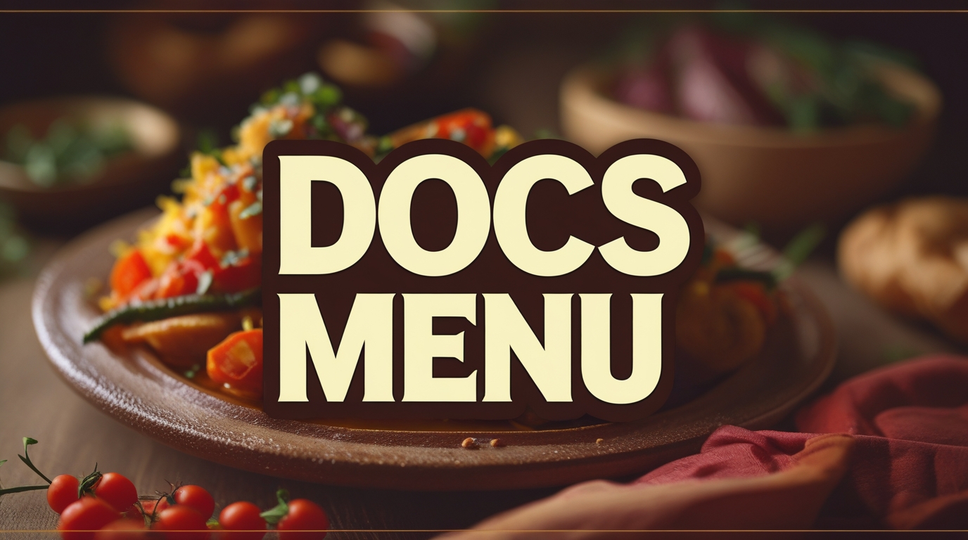 Docs Menu With Prices 2026 - Yours Own Menu